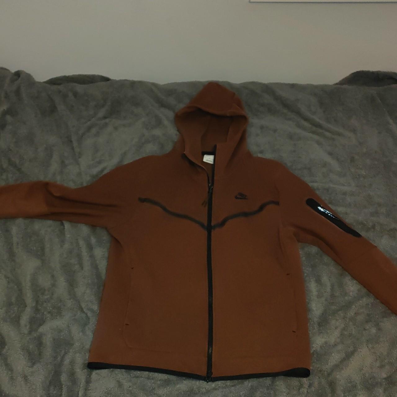 Brown nike tech fleece. Excellent condition. Worn once. - Depop