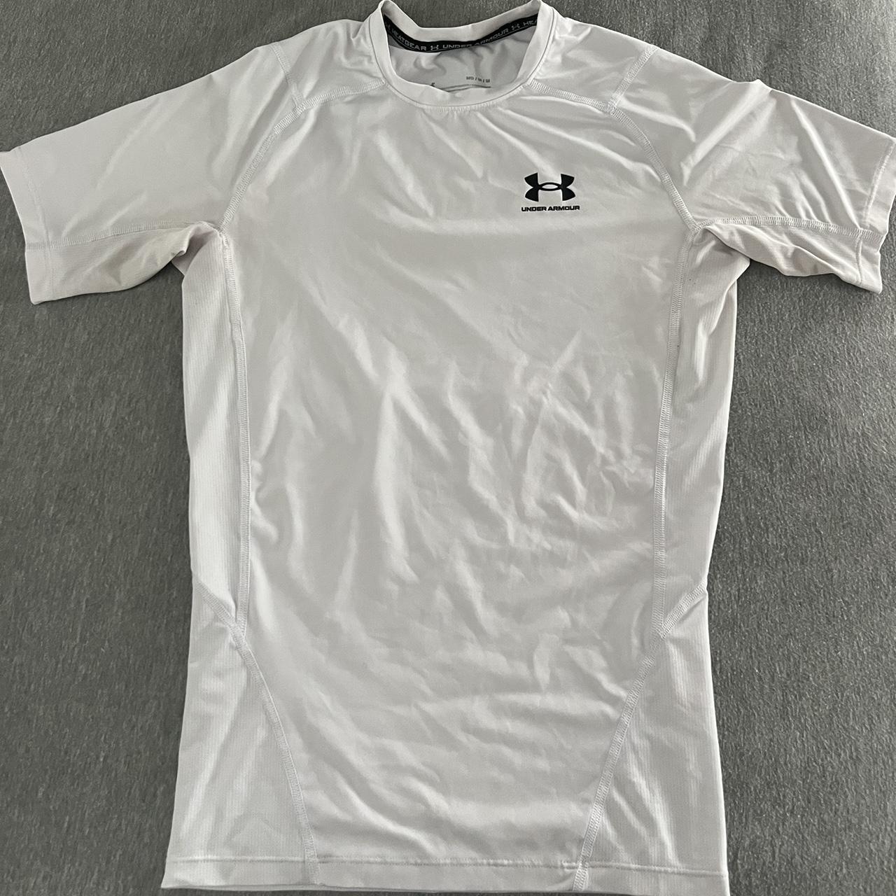white under armor compression shirt, good condition,... - Depop