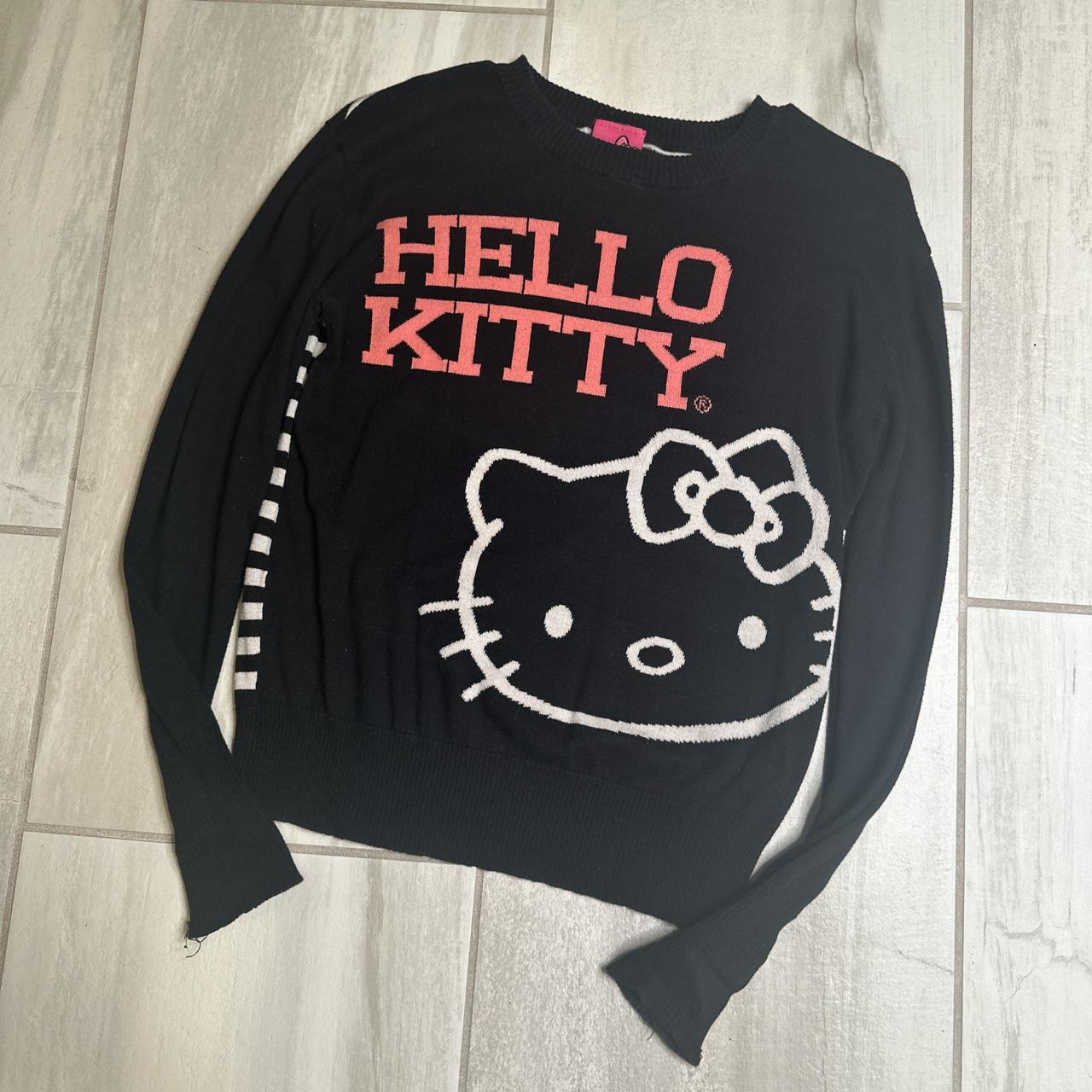 Punk Hello Kitty long sleeve Size small P2P 17... - Depop