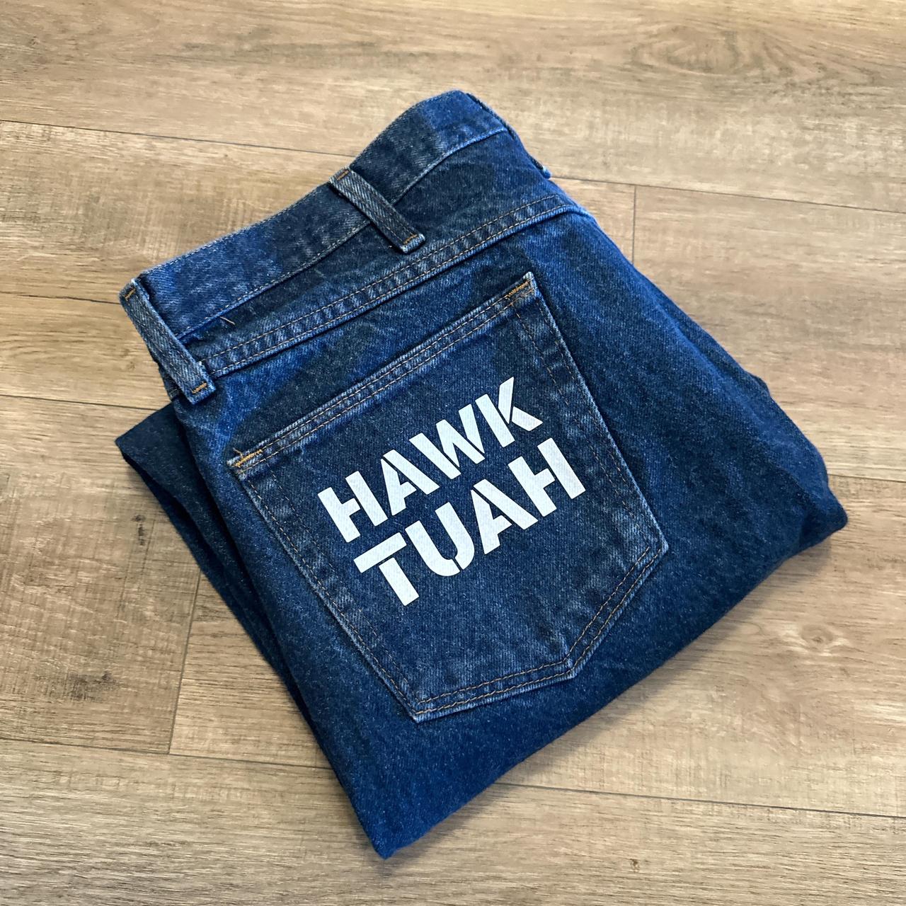 Hawk Tuah punk skater jeans Size 38/30 Leg opening... - Depop