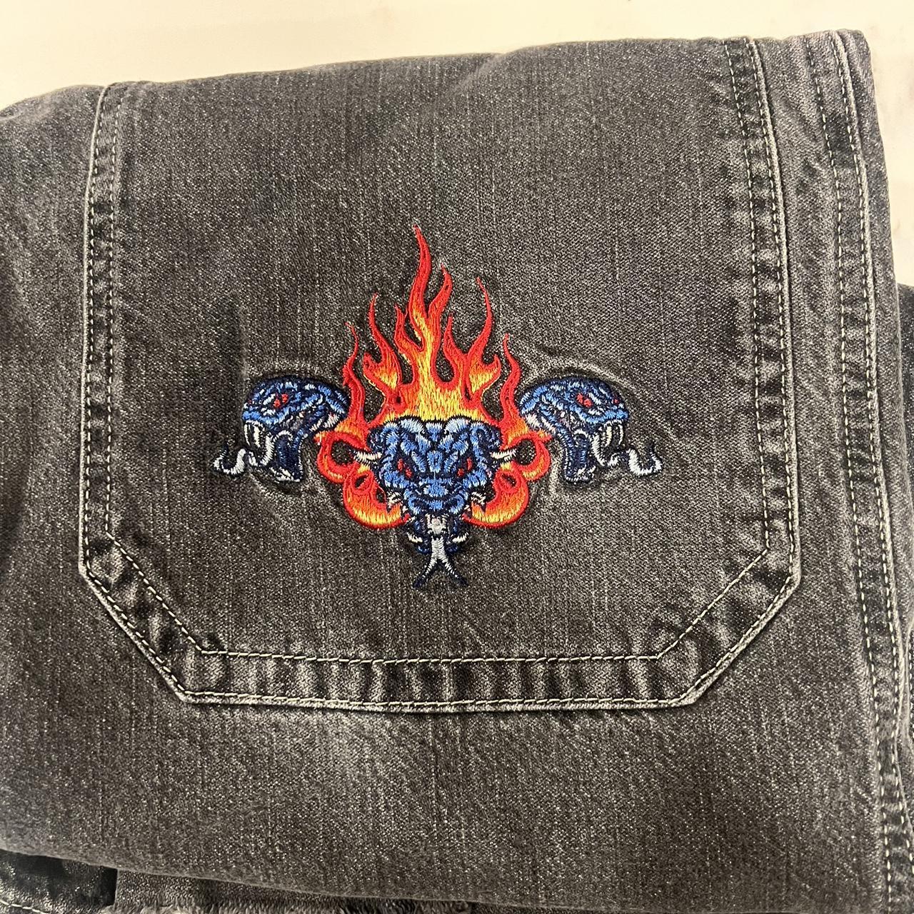 jnco jeans snakes 🫨 really good condition let... - Depop