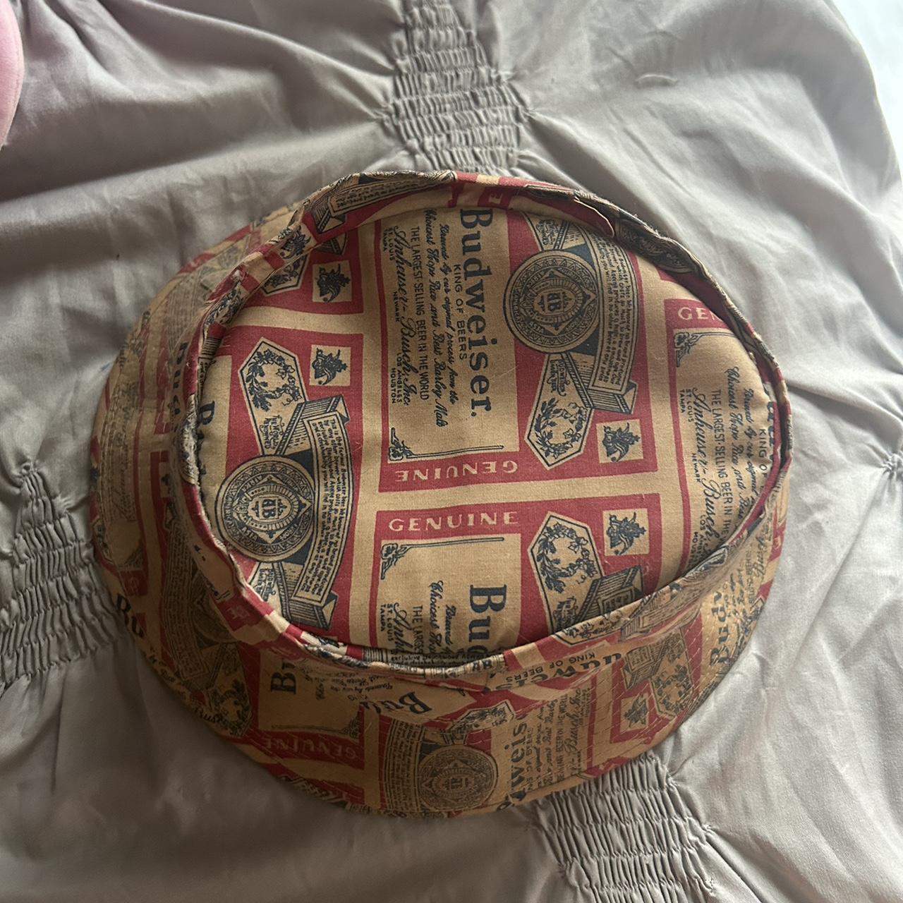 Vintage 70s classic Budweiser bucket hat featuring... | Depop