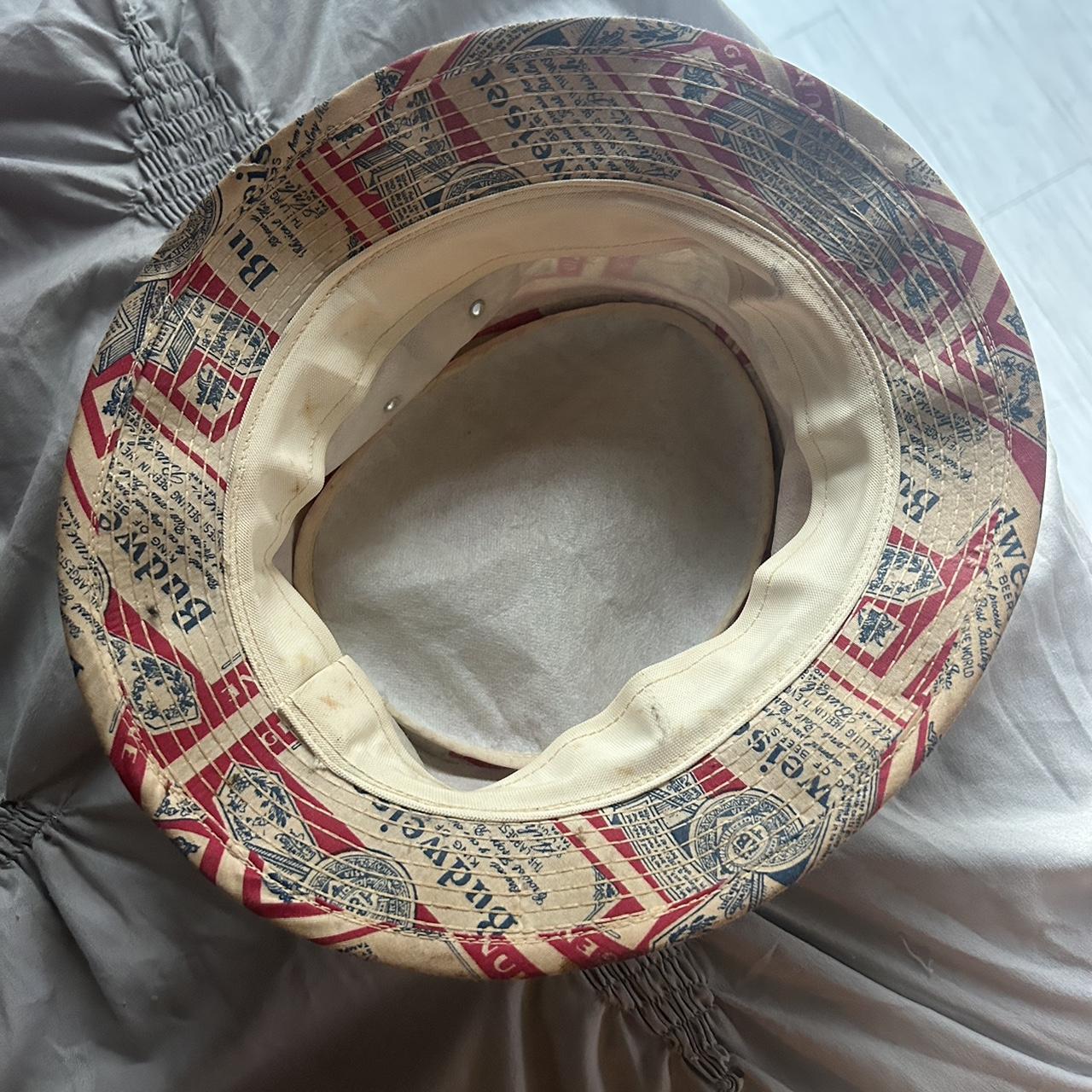 Vintage 70s classic Budweiser bucket hat featuring... | Depop