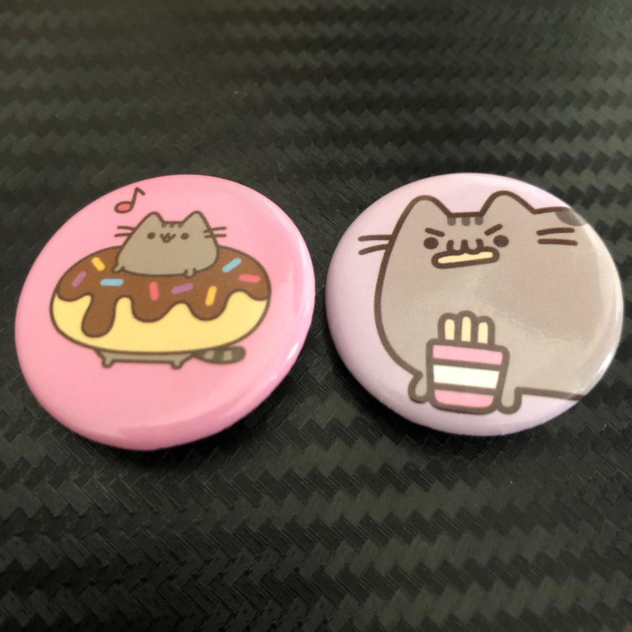 Pusheen pins, comes with both! :3 - Depop