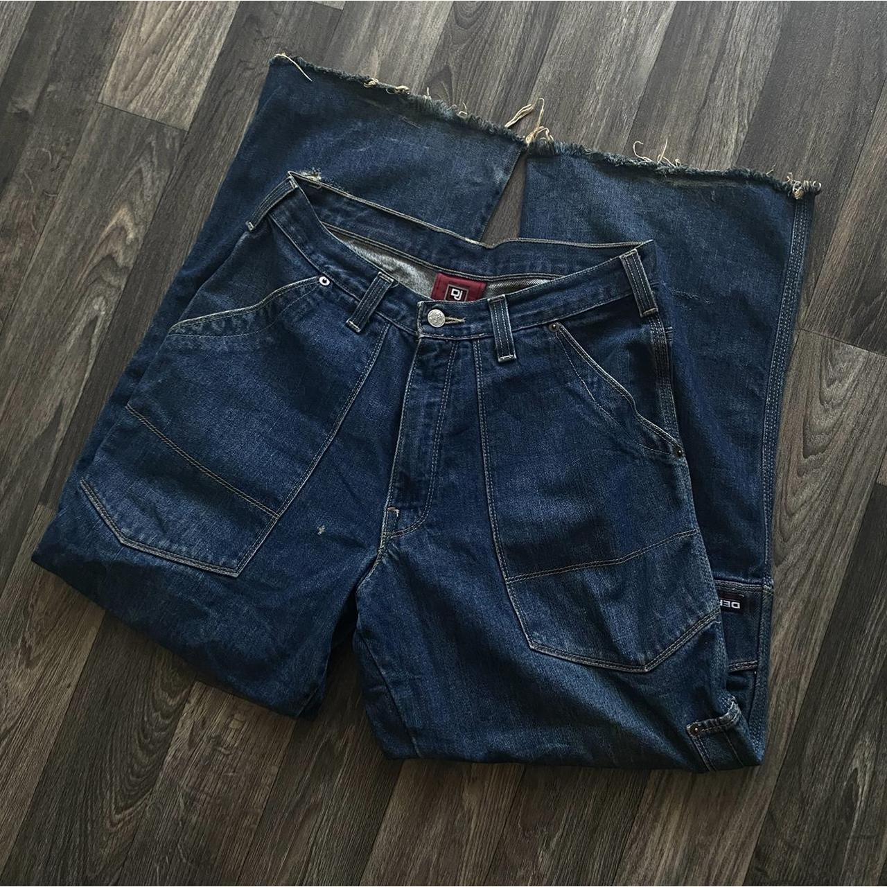 Jnco type cargo carpenter def jam denim... - Depop