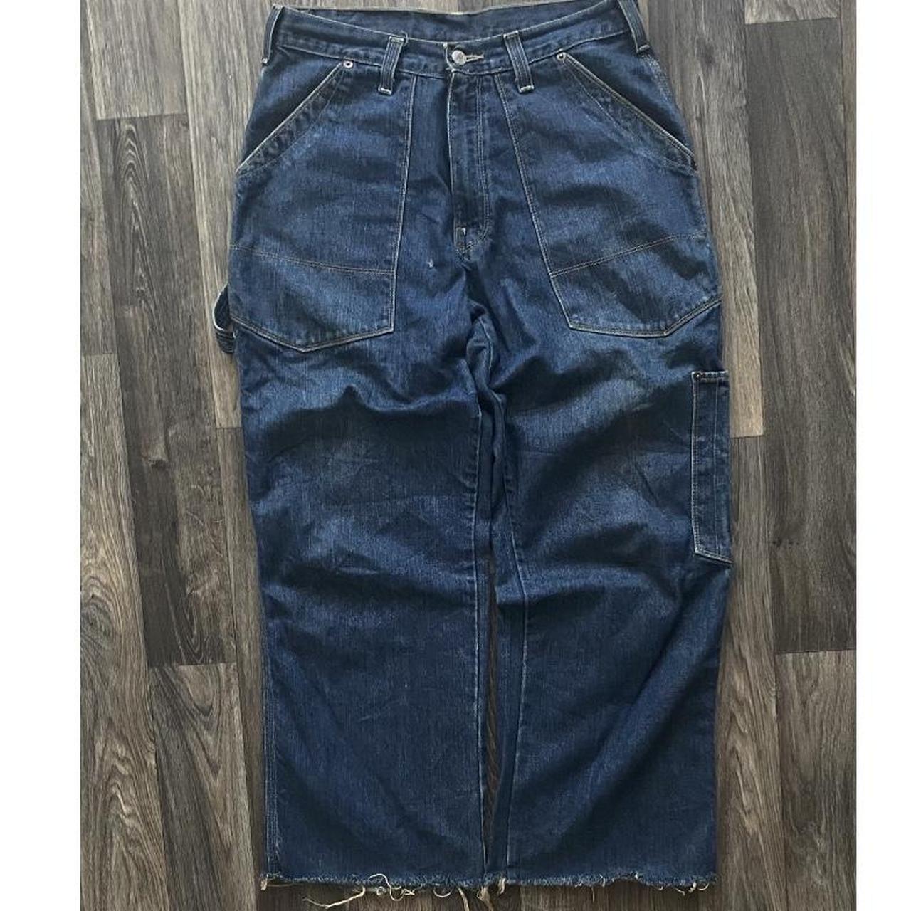 Jnco type cargo carpenter def jam denim... - Depop