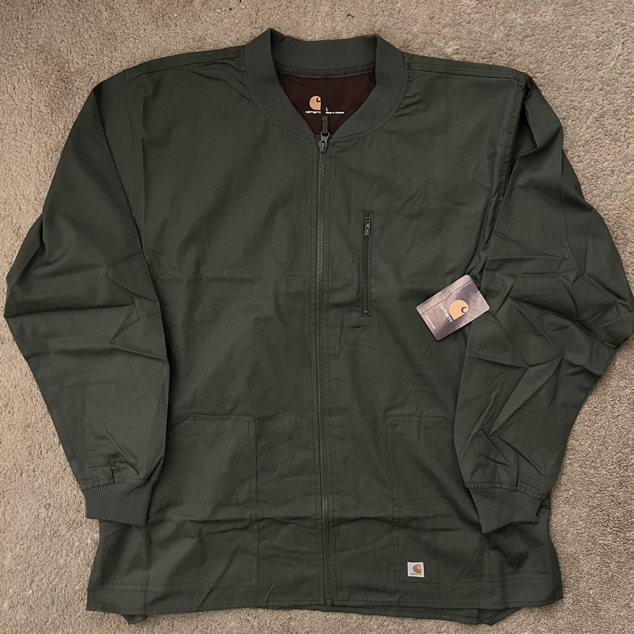 BRAND NEW Green carhartt jacket • New with tags... - Depop