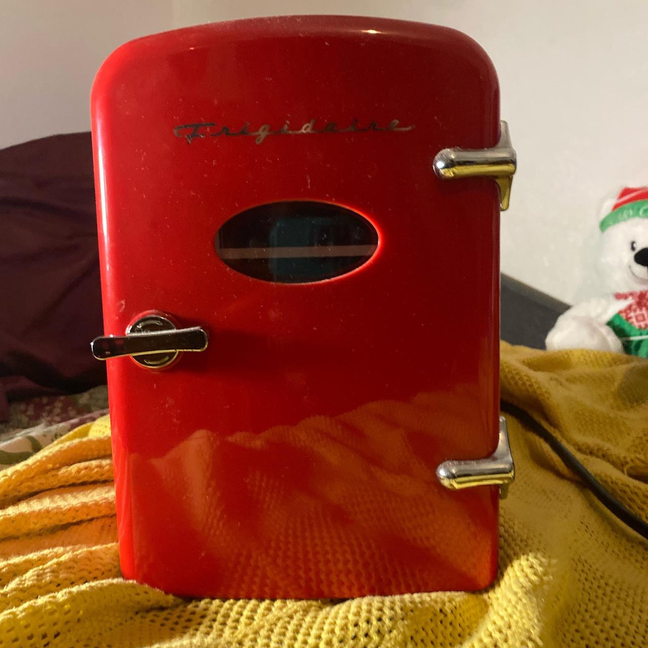 Red mini fridge with 6L capacity #minifridge *Price... - Depop