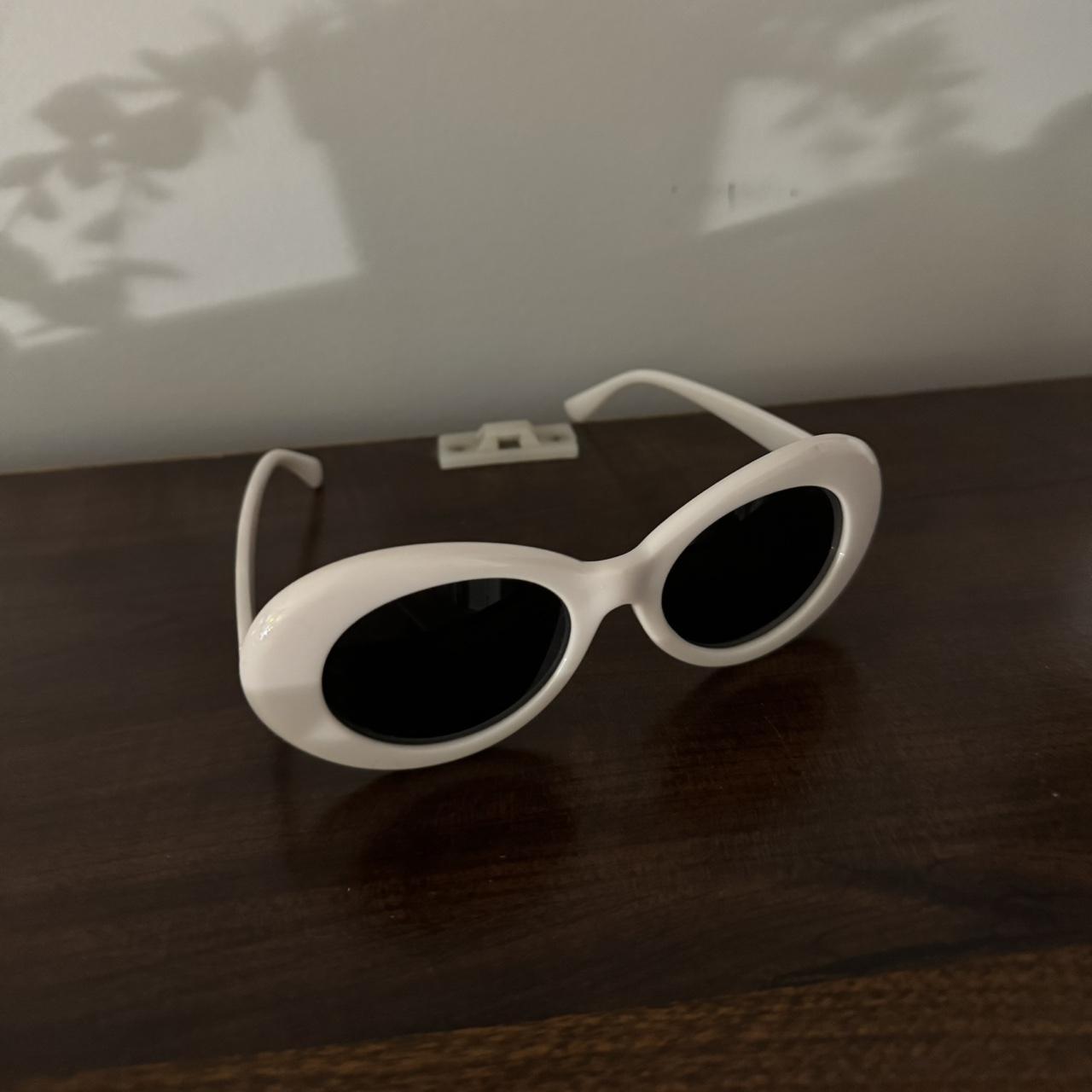 white clout goggles #sunglasses #cloutgoggles... - Depop