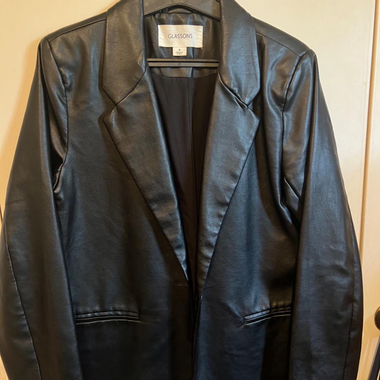 Glassons Faux Leather Blazer - worn only a few times! | Depop