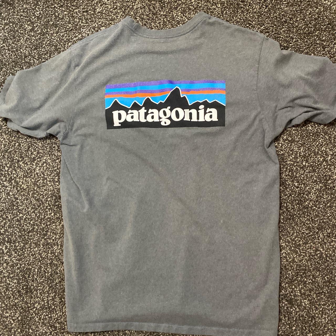 grey Patagonia T shirt Medium Perfect condition - Depop