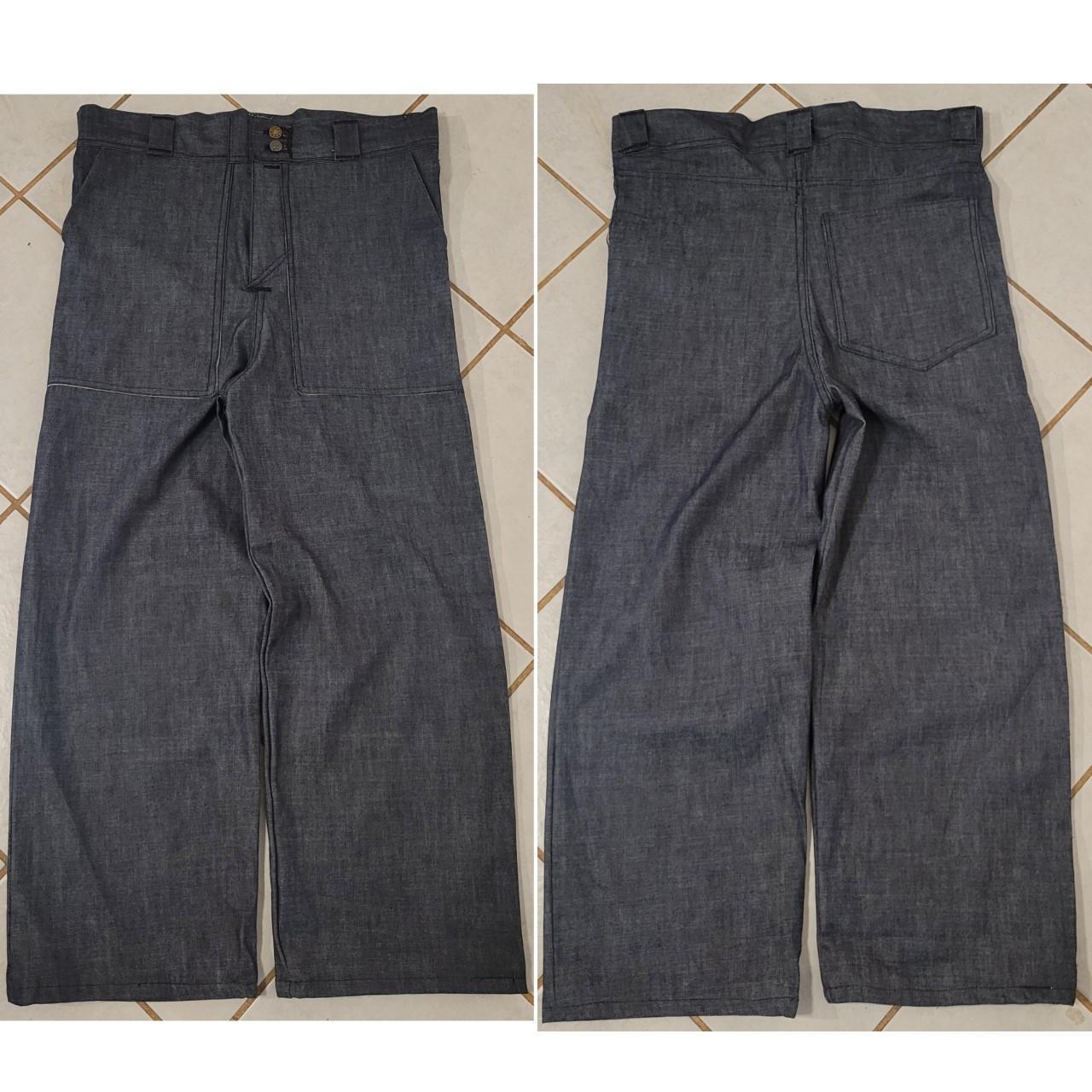 CUSTOM WIDE-LEG SELVEDGE DENIM MESSAGE ME IF YOU'RE... | Depop