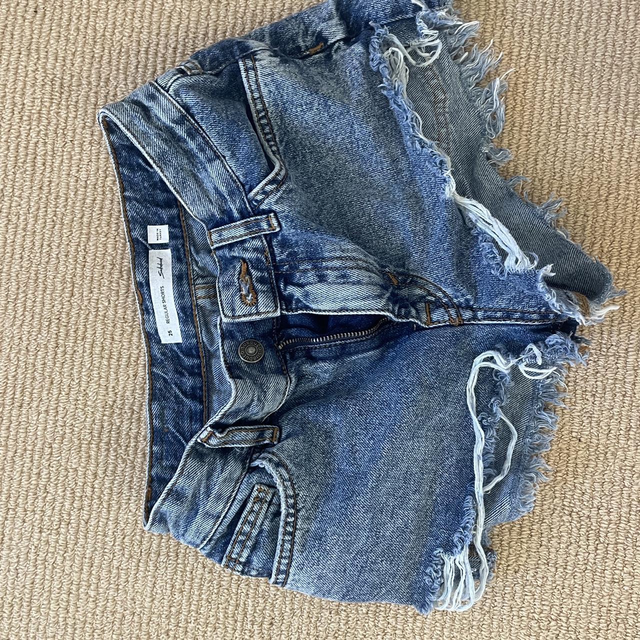 Subdued denim shorts! - Depop