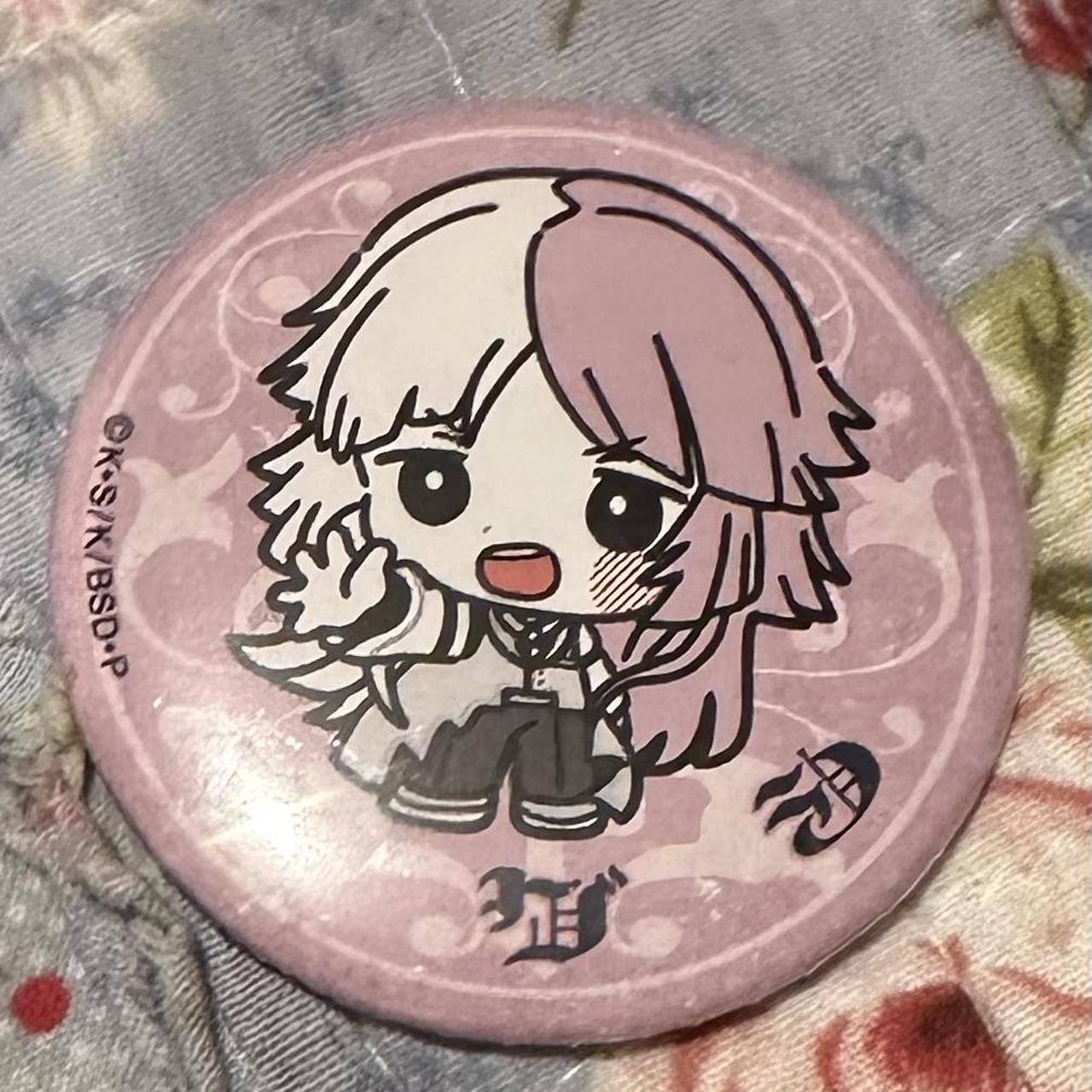 Sigma tin badge - orange and brown #anime #bsd... - Depop