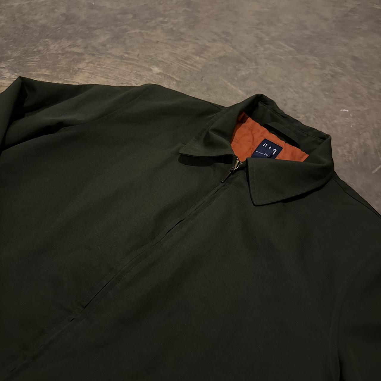 GAP OLIVE GREEN WORK JACKET ZIPUP TAGGED MENS LARGE... | Depop