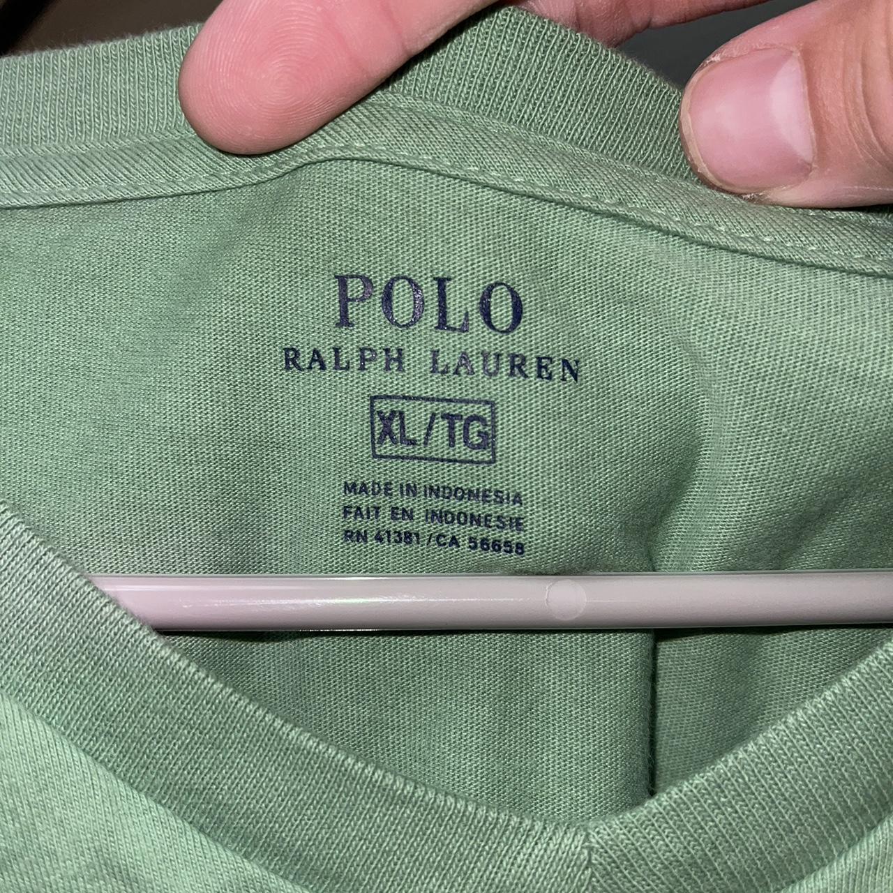 Matcha green Polo Ralph Lauren casual T shirt, pink... - Depop