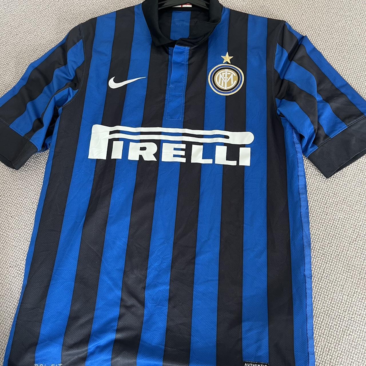 Inter Milán 2007/2008 Javier Zanetti home kit (fits... - Depop