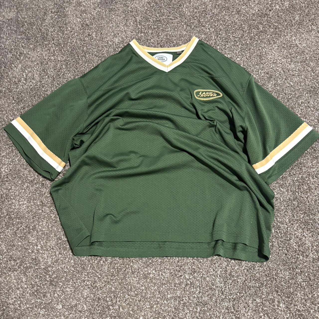 Green and yellow Land Rover jersey #LandRover Xxl | Depop