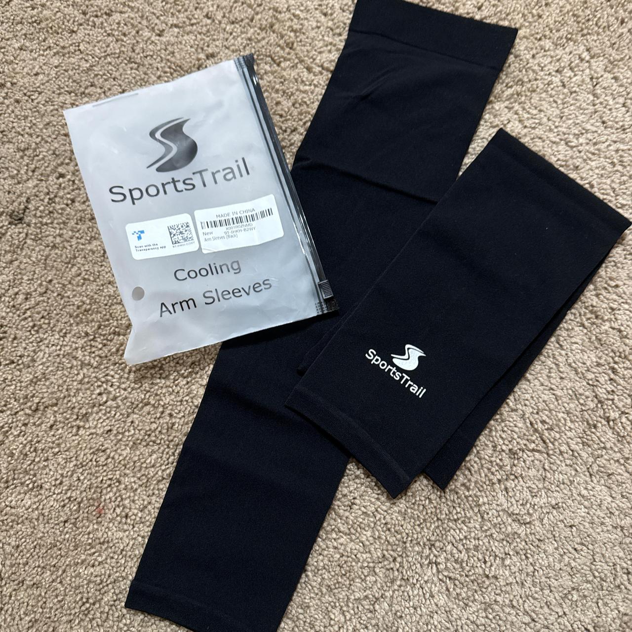 Black Sports Trail compression arm sleeves #fitness... | Depop