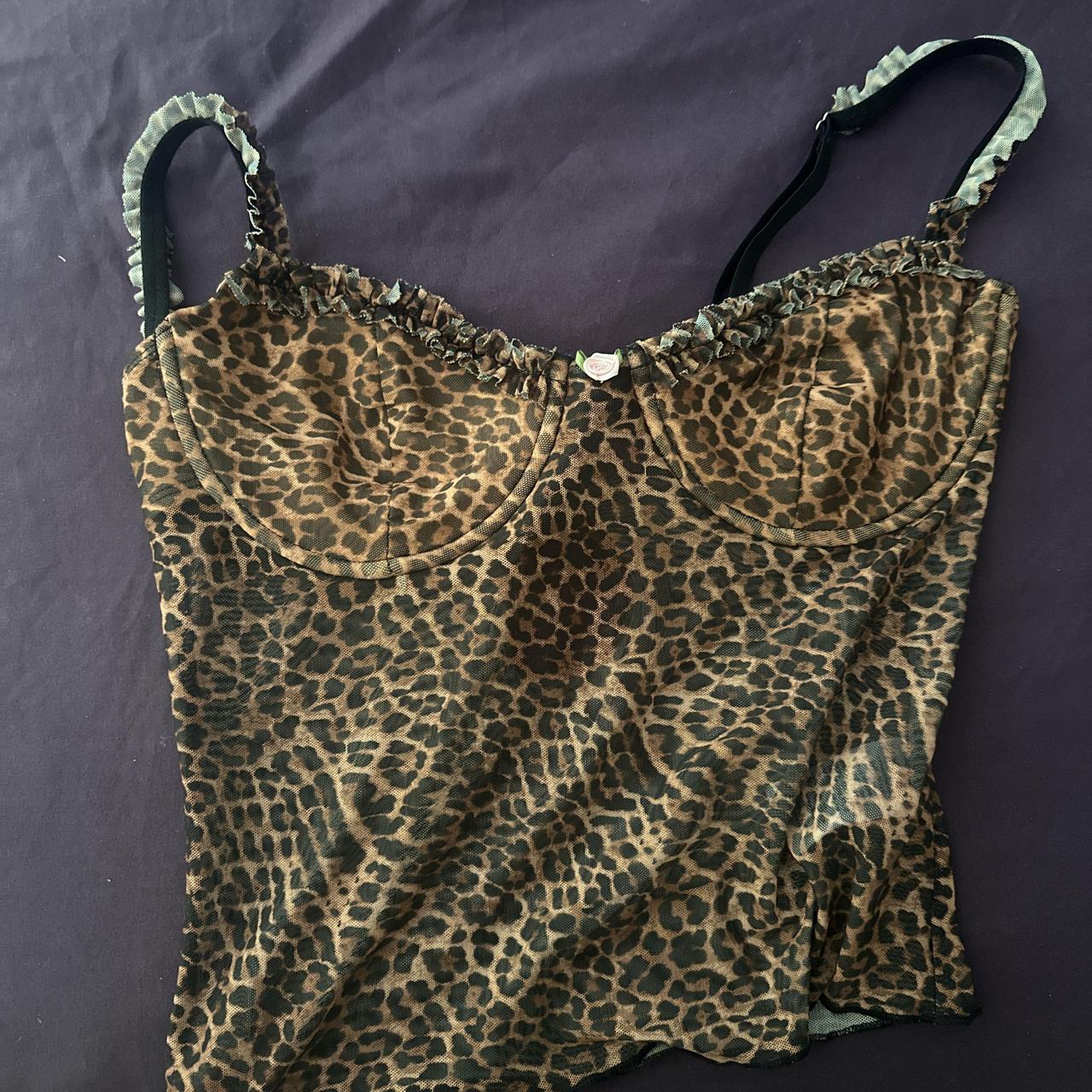 Edikted Leopard Top #edikted #leopard #fall Worn Once - Depop