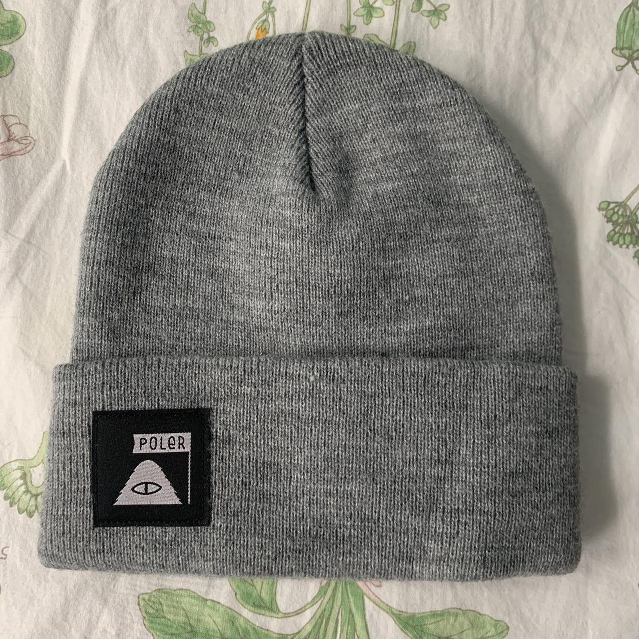 gray poler worker’s beanie original price: $25 used... - Depop