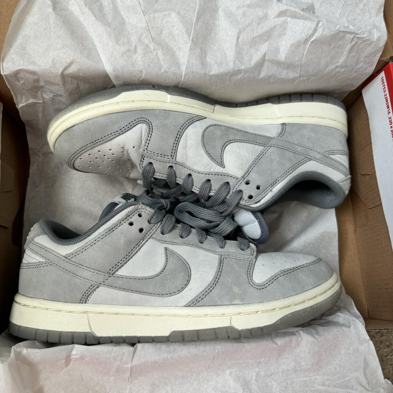 nike marble “cool grey/football grey” dunks slight... - Depop