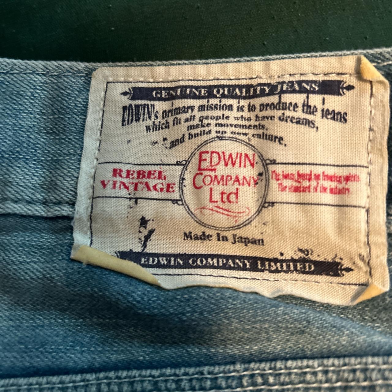 edwin low rise rebel vintage just a cool pair of... - Depop