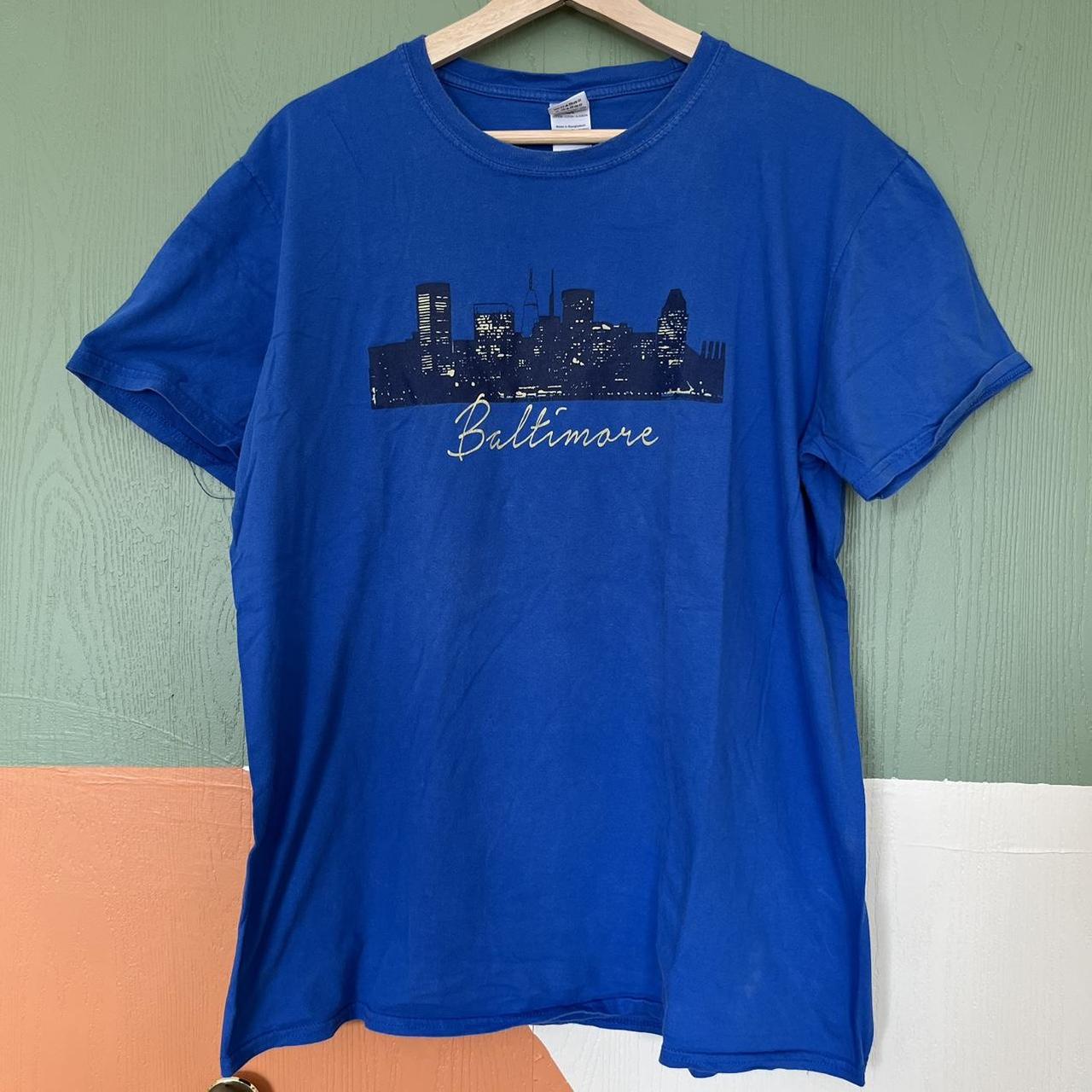 Baltimore T-shirt Size: XL Small bleach stain on... - Depop