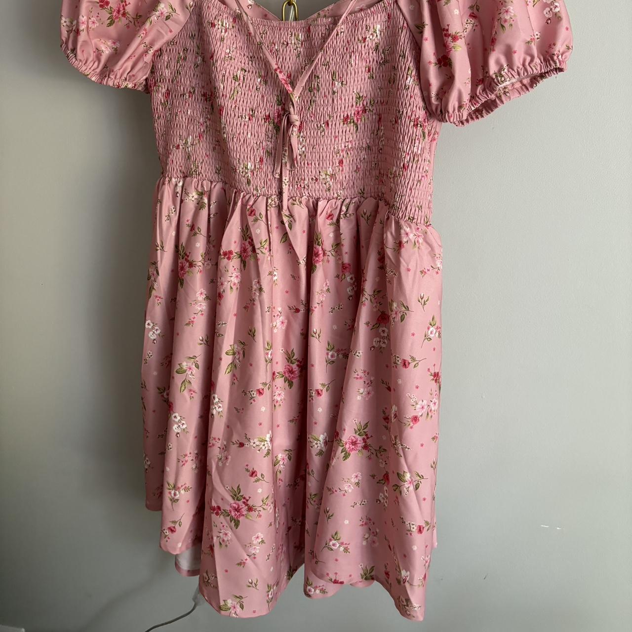 Cottage core pink dress SHEIN Size 2XL Brand new - Depop