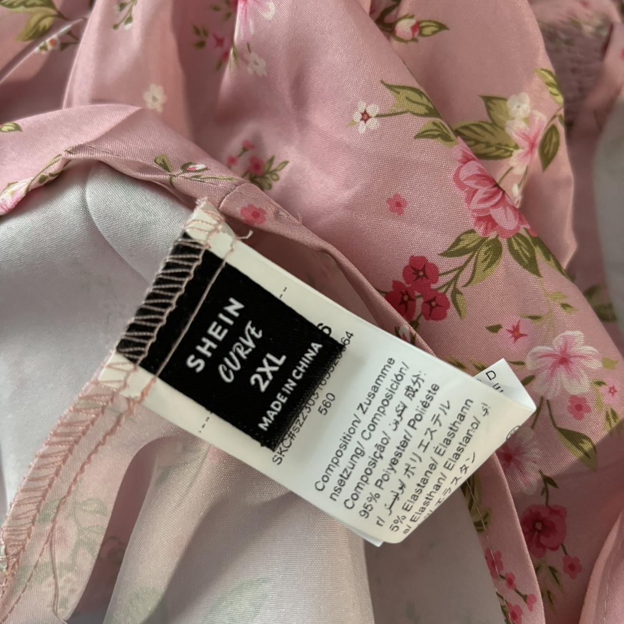 Cottage core pink dress SHEIN Size 2XL Brand new - Depop