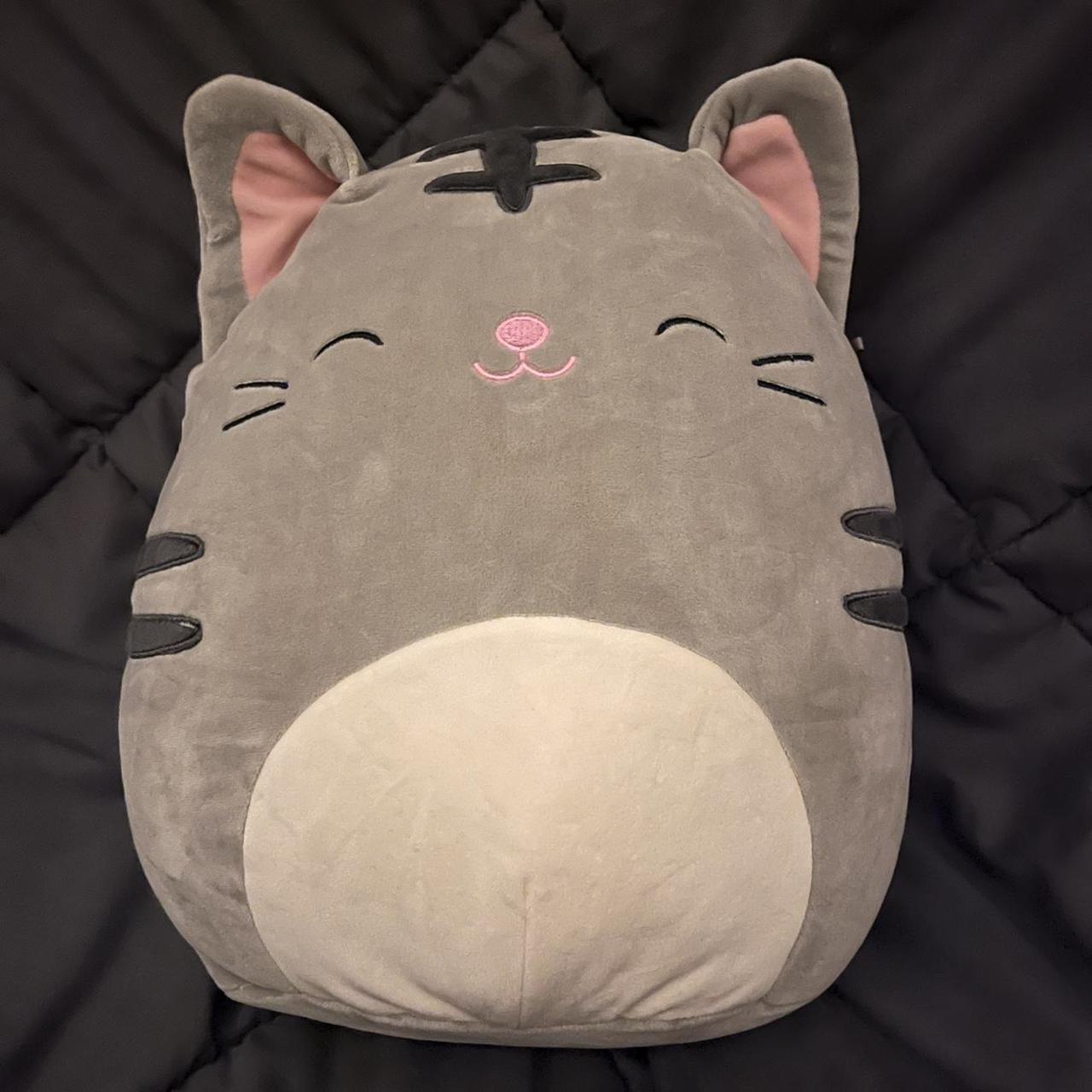 grey tabby cat squishmallow, new condition, no... - Depop