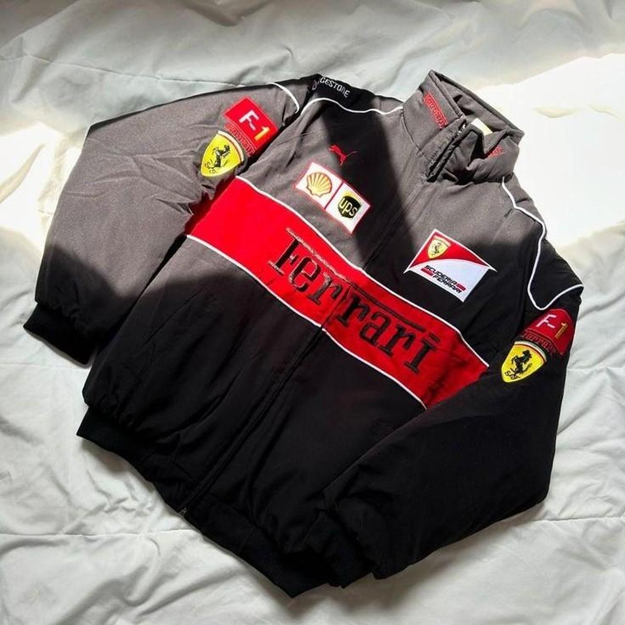Puma Ferrari F1 black and red jacket #F1 #Racing | Depop