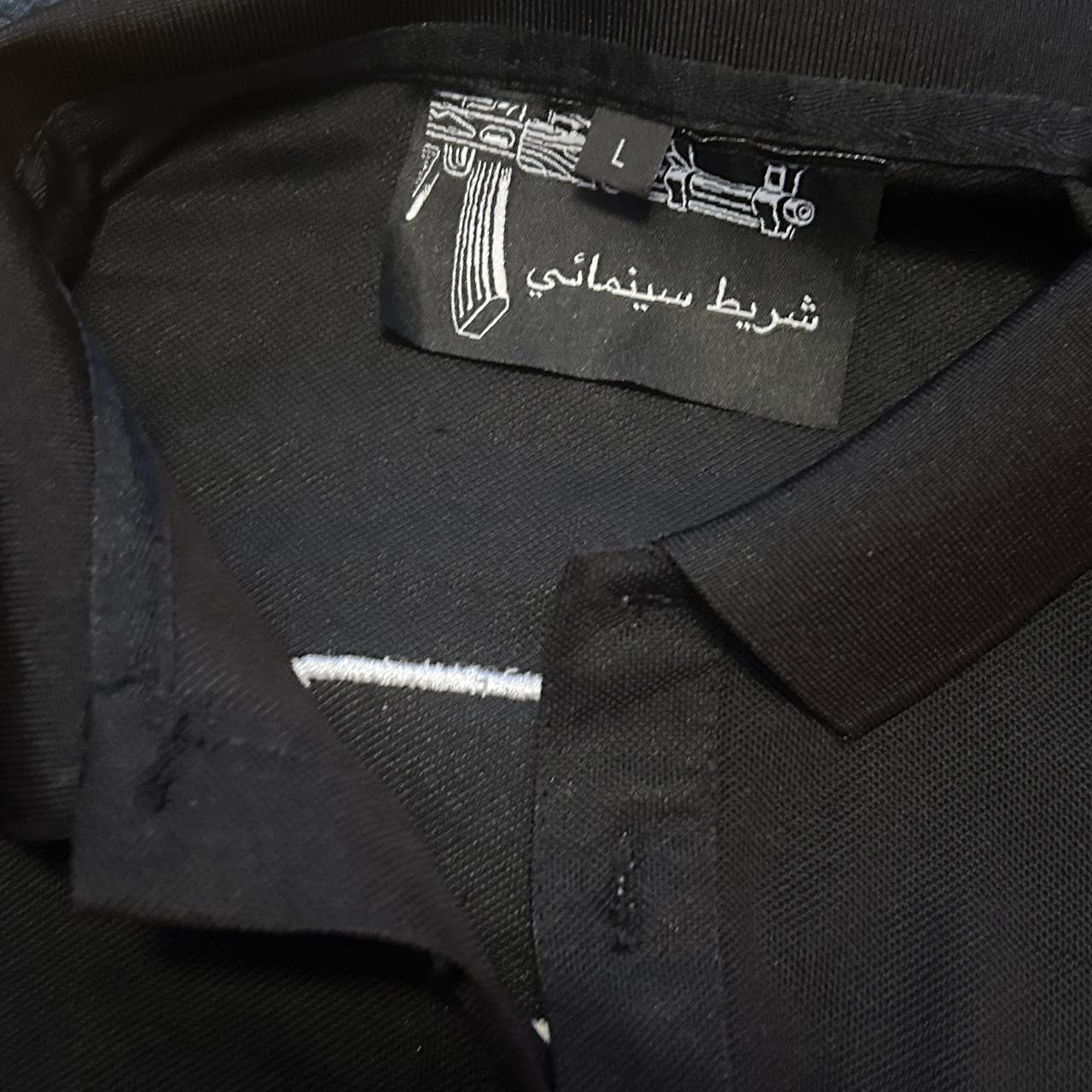 celluloid embroidered ak polo unworn size large... - Depop