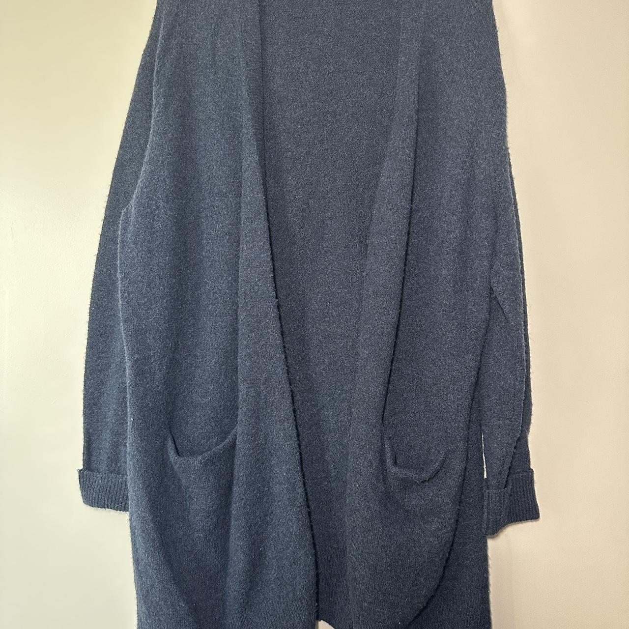 Long blue cardigan with pockets. - Depop