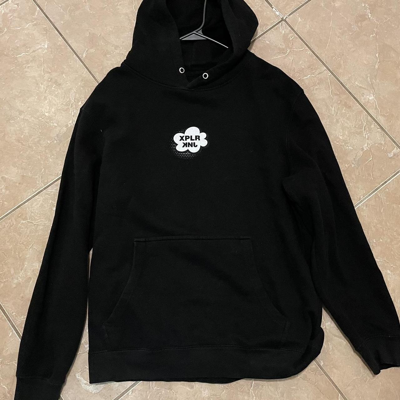 Black knj x xplr merch Size: L Scratchy and rough... - Depop