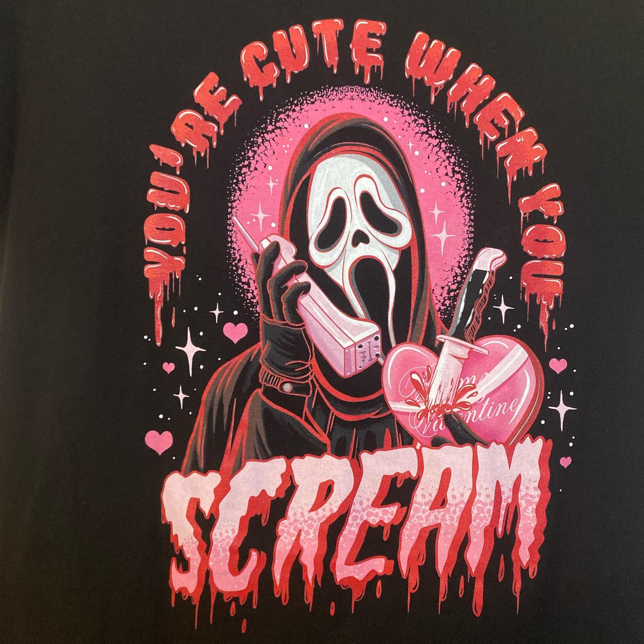 You’re Cute When You Scream Graphic T-shirt from... - Depop
