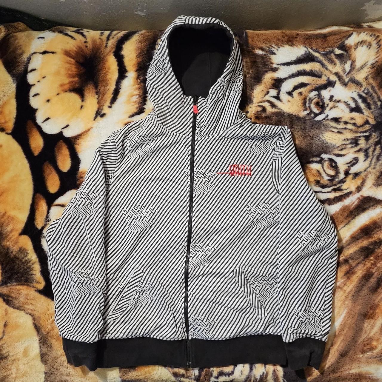 y2k grudge zip up hoodie reversible • Size XL •... | Depop