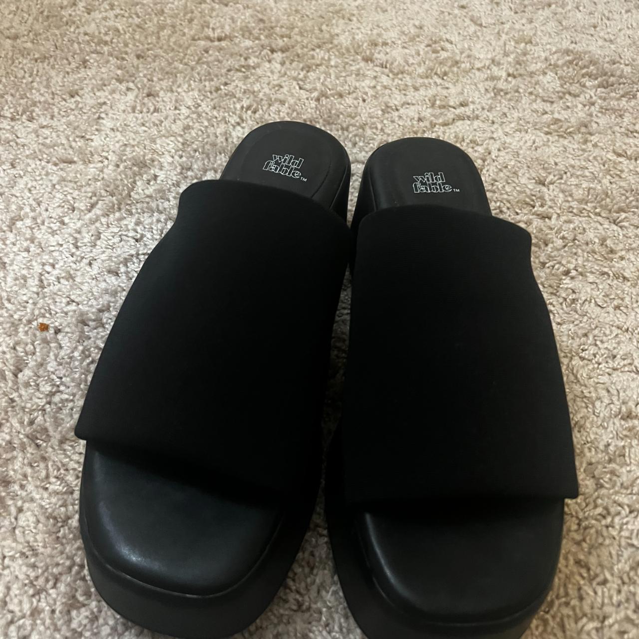 Wild Fable black slip on platform sandals ★... - Depop