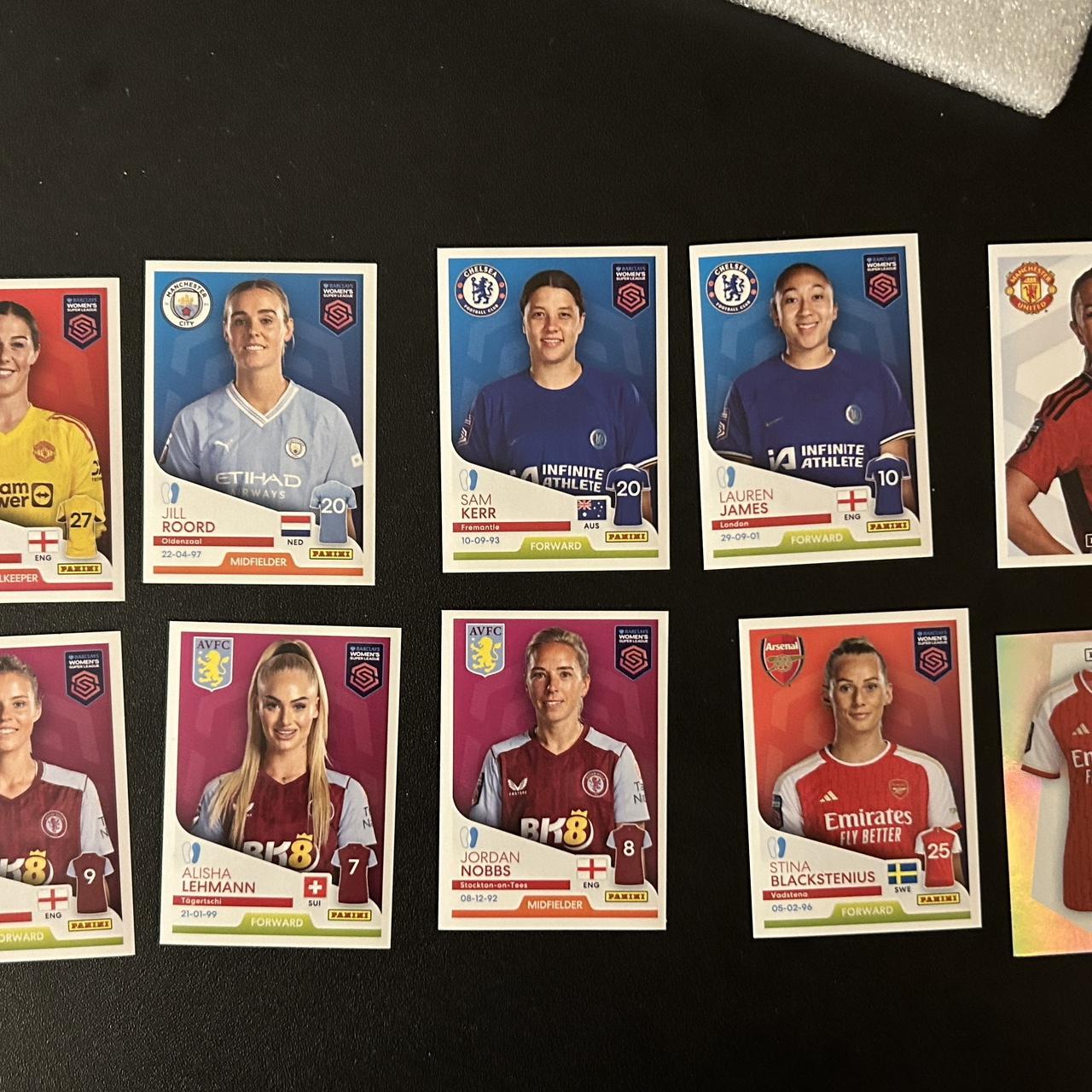 WSL panini stickers ‼️message for cards, will make... | Depop