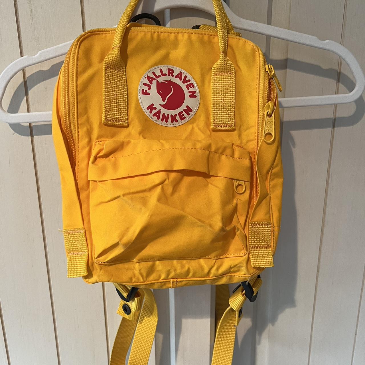 Yellow Fjallraven Kanken Mini Back Pack - Depop