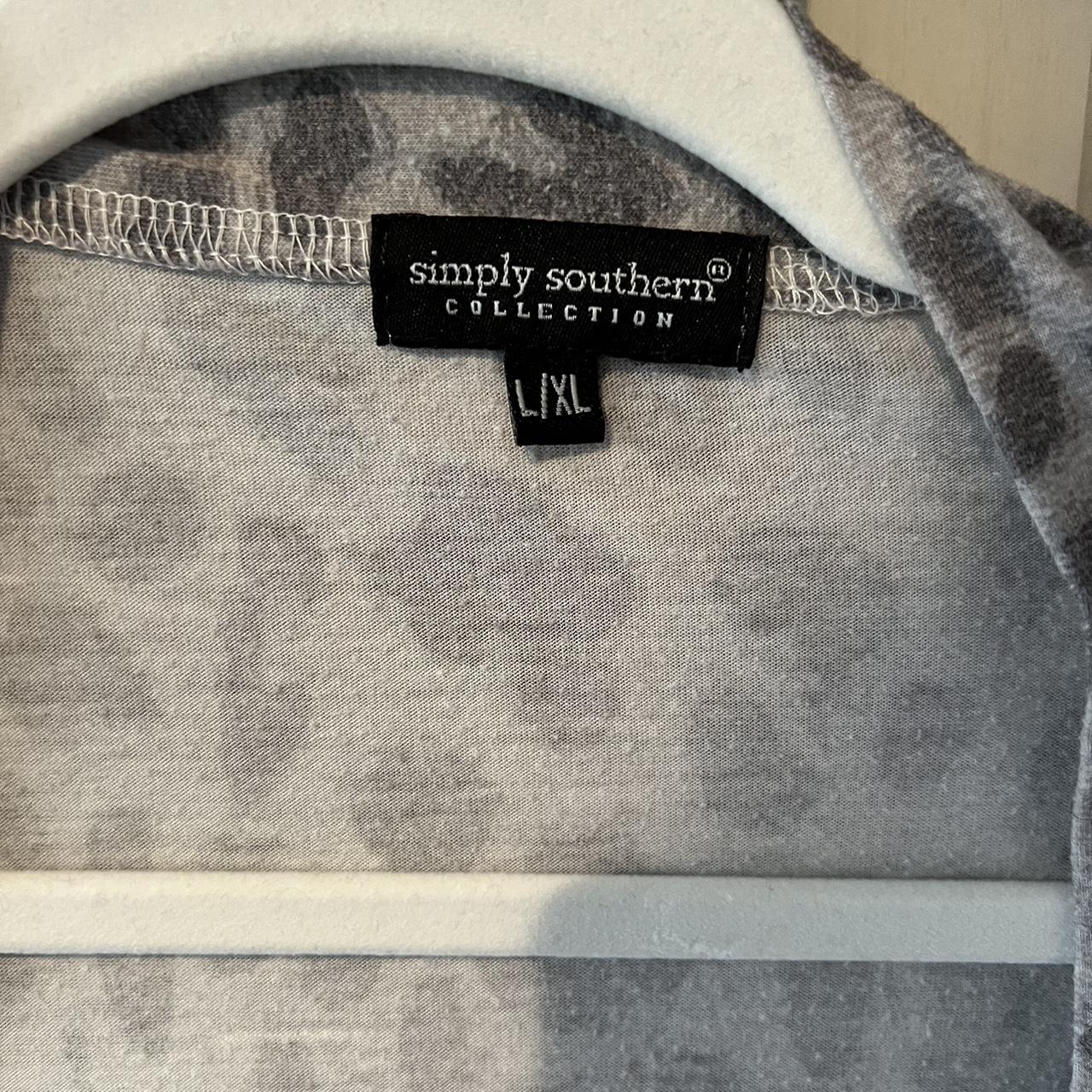 Simply Southern Long gray leopard print cardigan - Depop