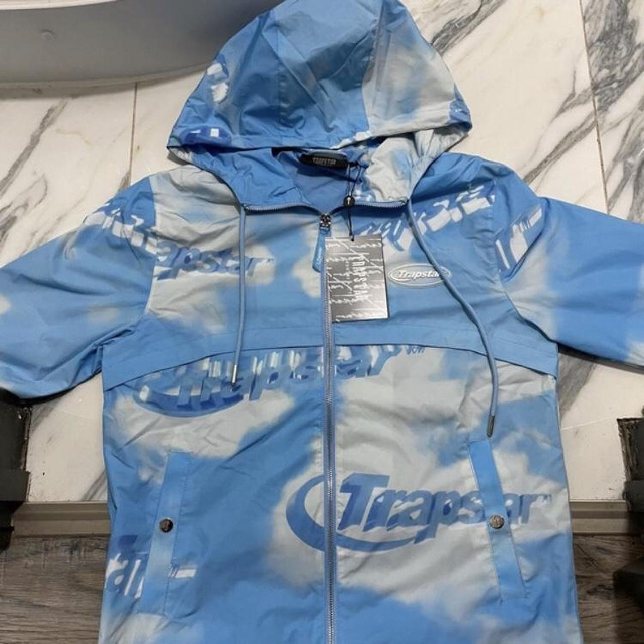 Trapstar Windbreaker cloudy light blue New with... - Depop