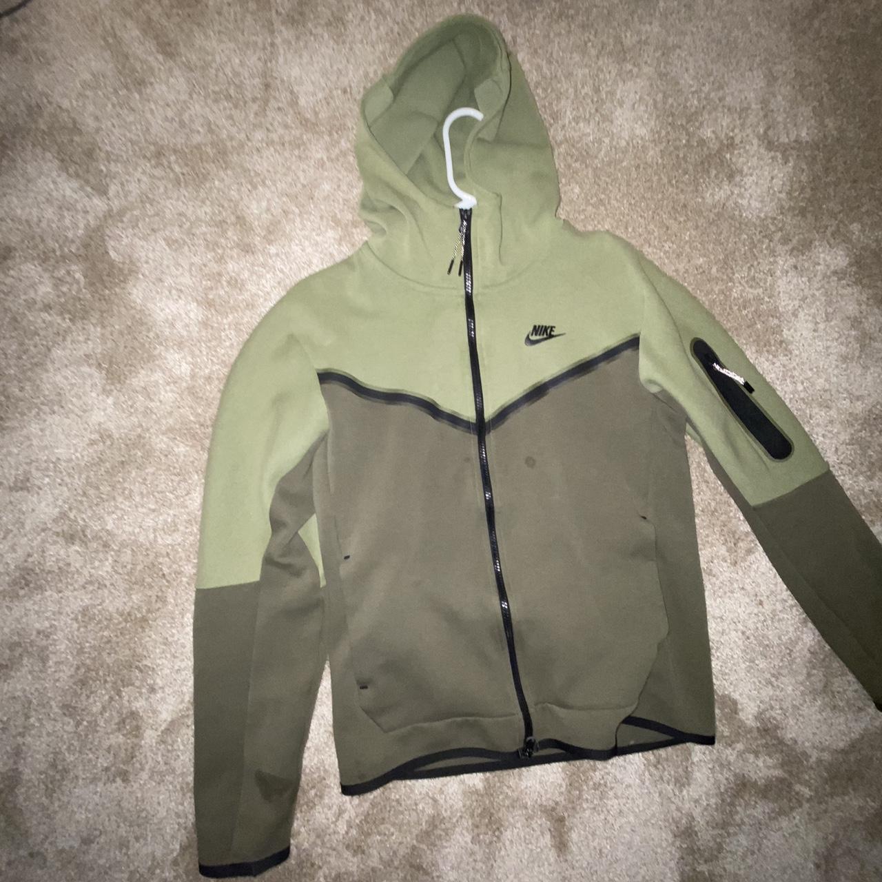 Green and Black Nike Tech - Depop