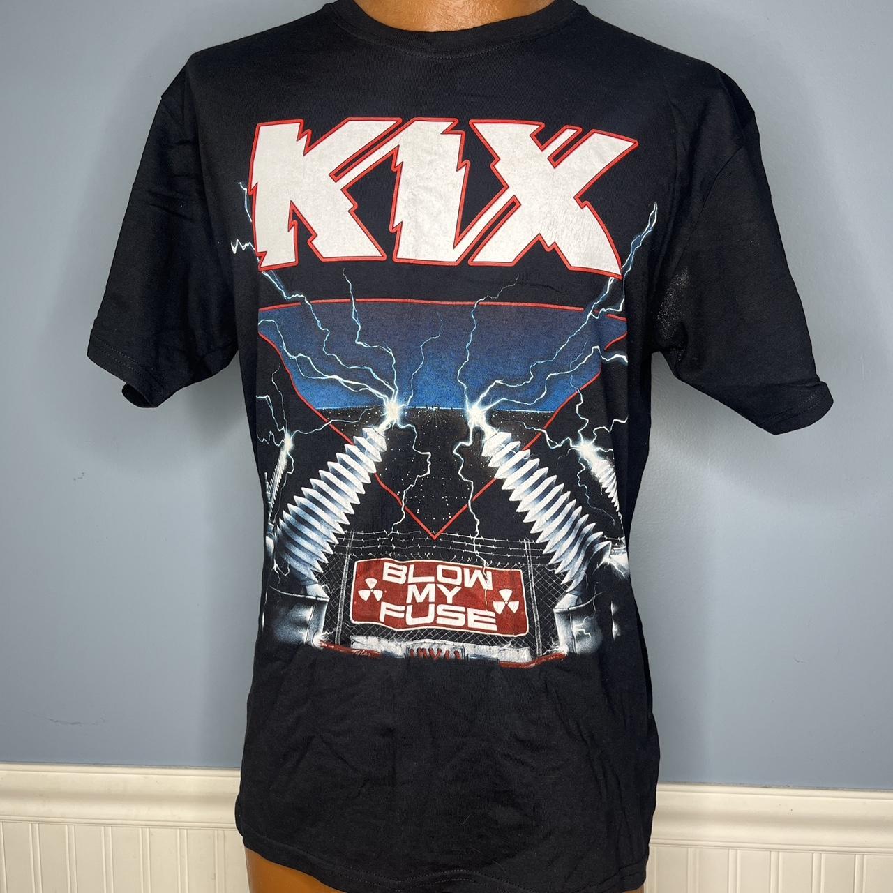 #KIX World Tour 1989 #bootleg #bandtee, size L, ... - Depop