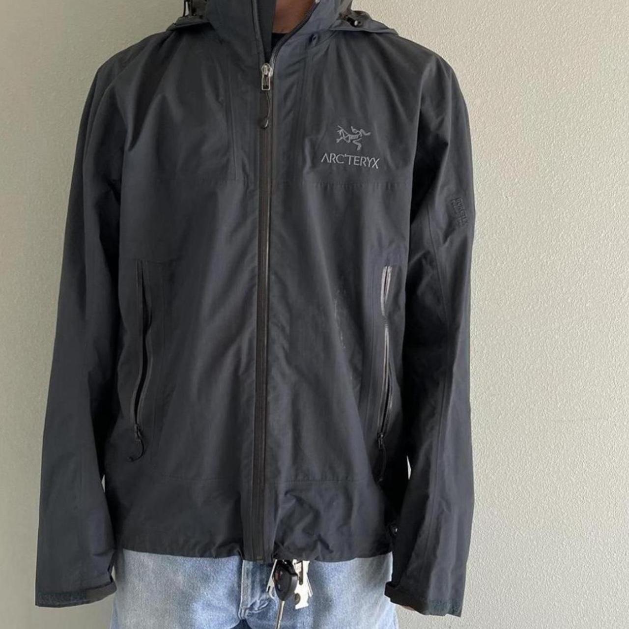 Arcteryx Dark Navy Goretex Hard Shell Rain... - Depop