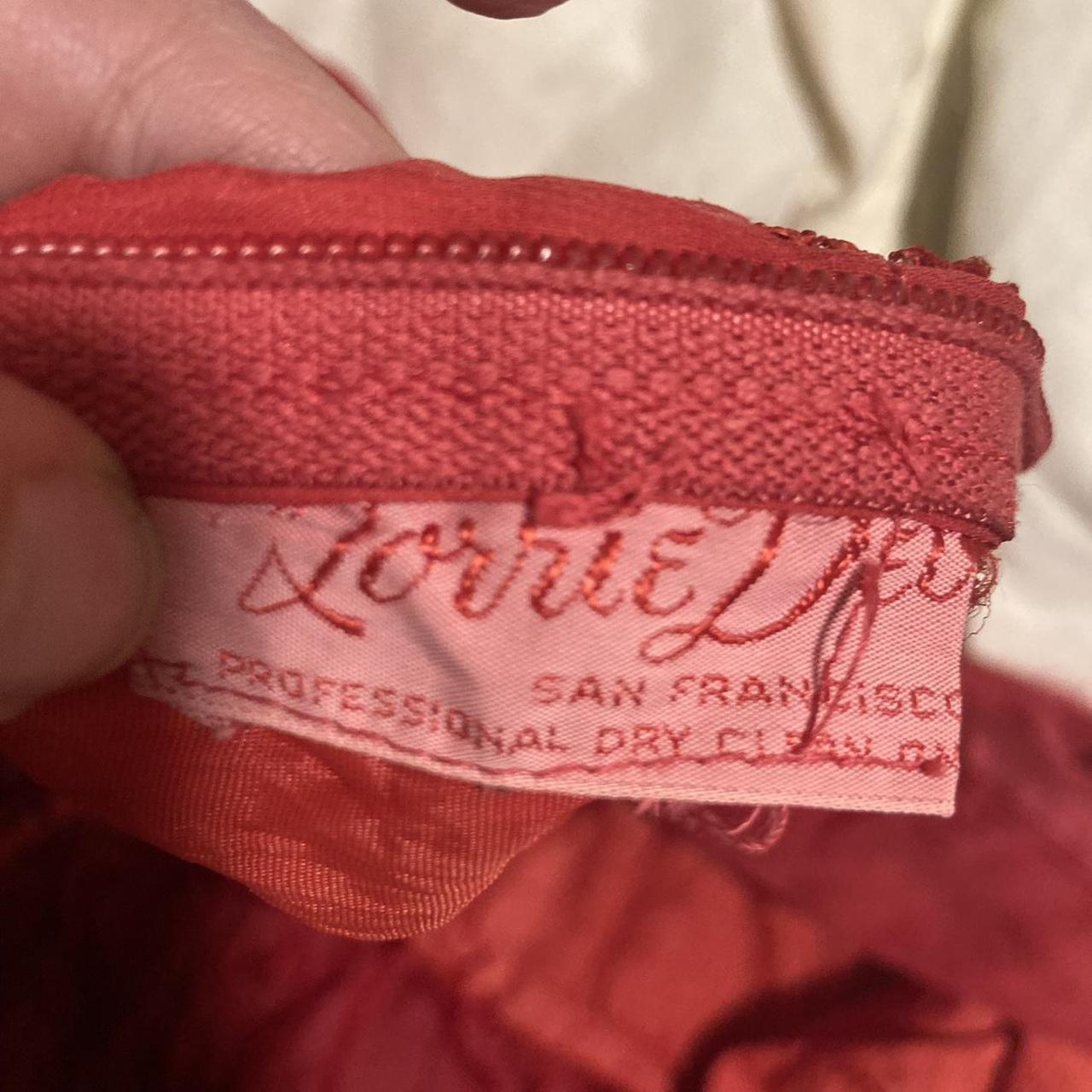 Vintage 1960s Red Satin Lorrie Deb Maxi Dress Gently... - Depop