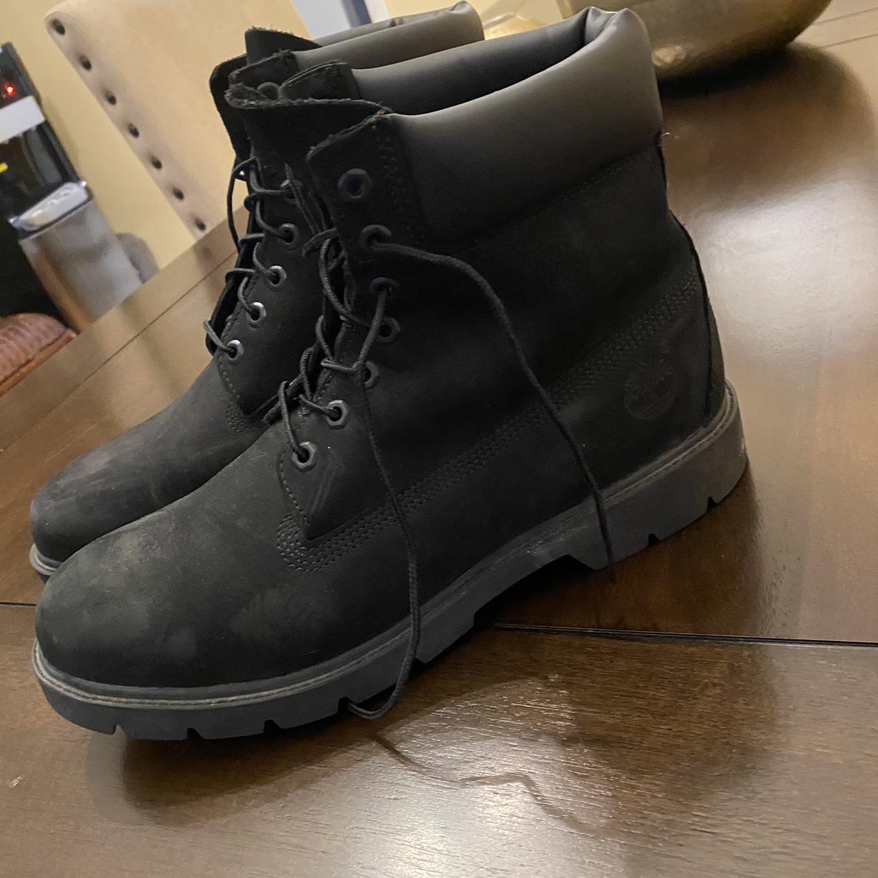 Black timberland boots (Only worn a few times) - Depop