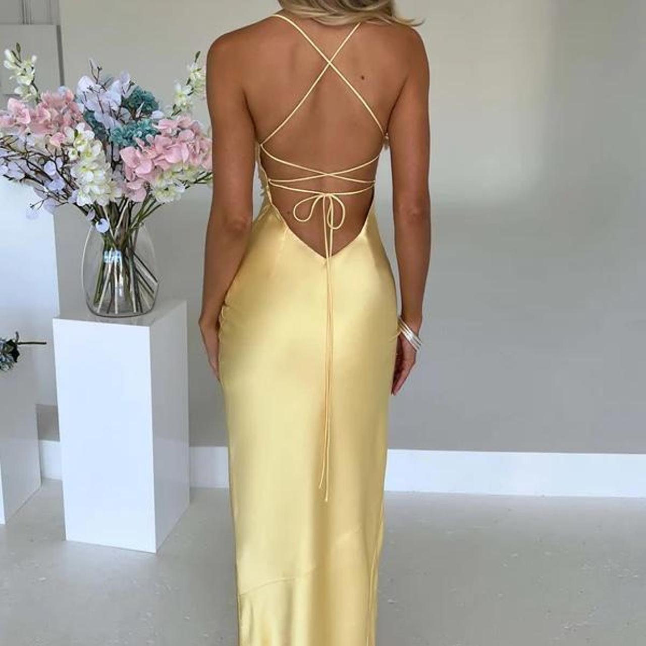 Babyboo yellow fashion dress Worn once! Last 2 pics... - Depop