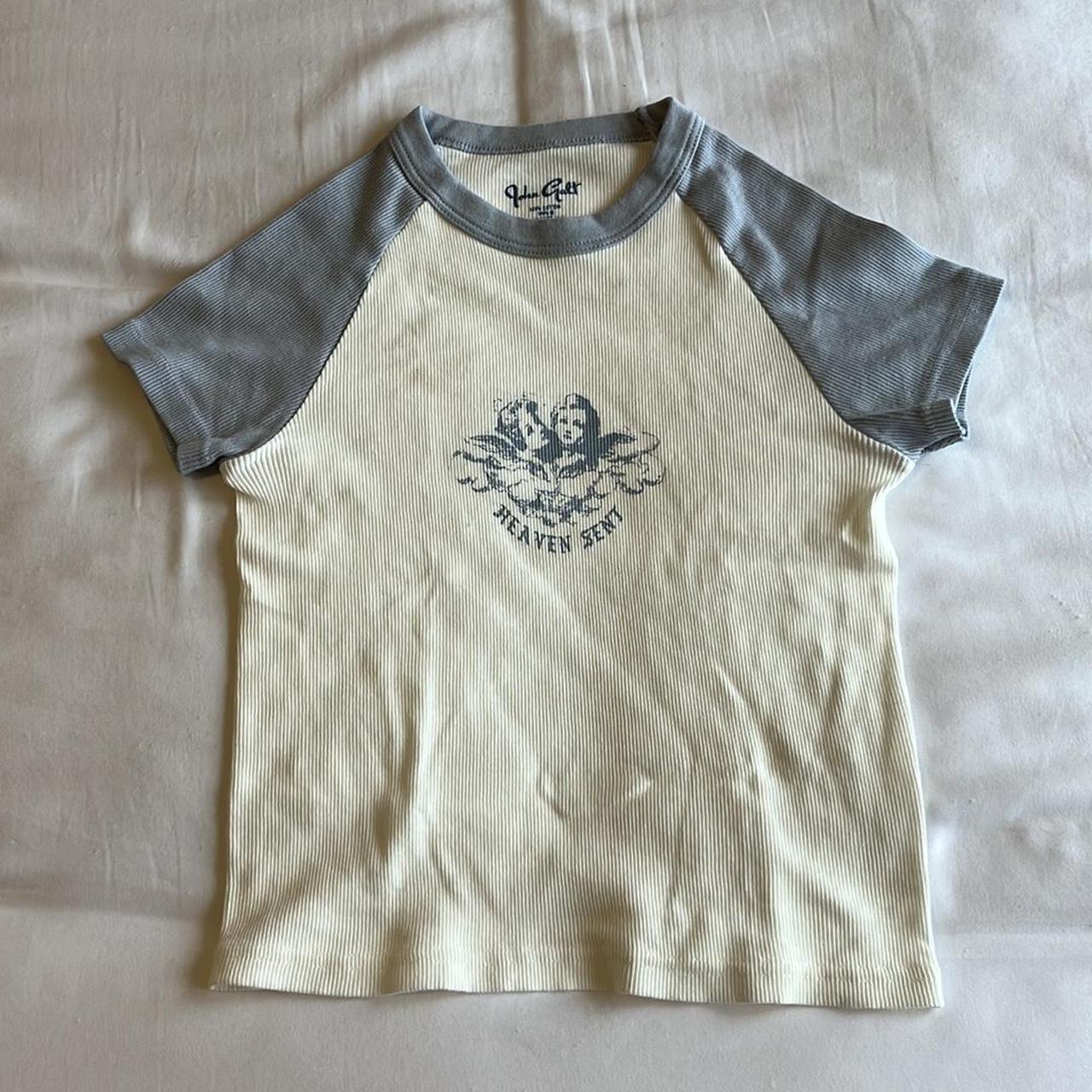 Heaven sent angel blue baby tee - Depop