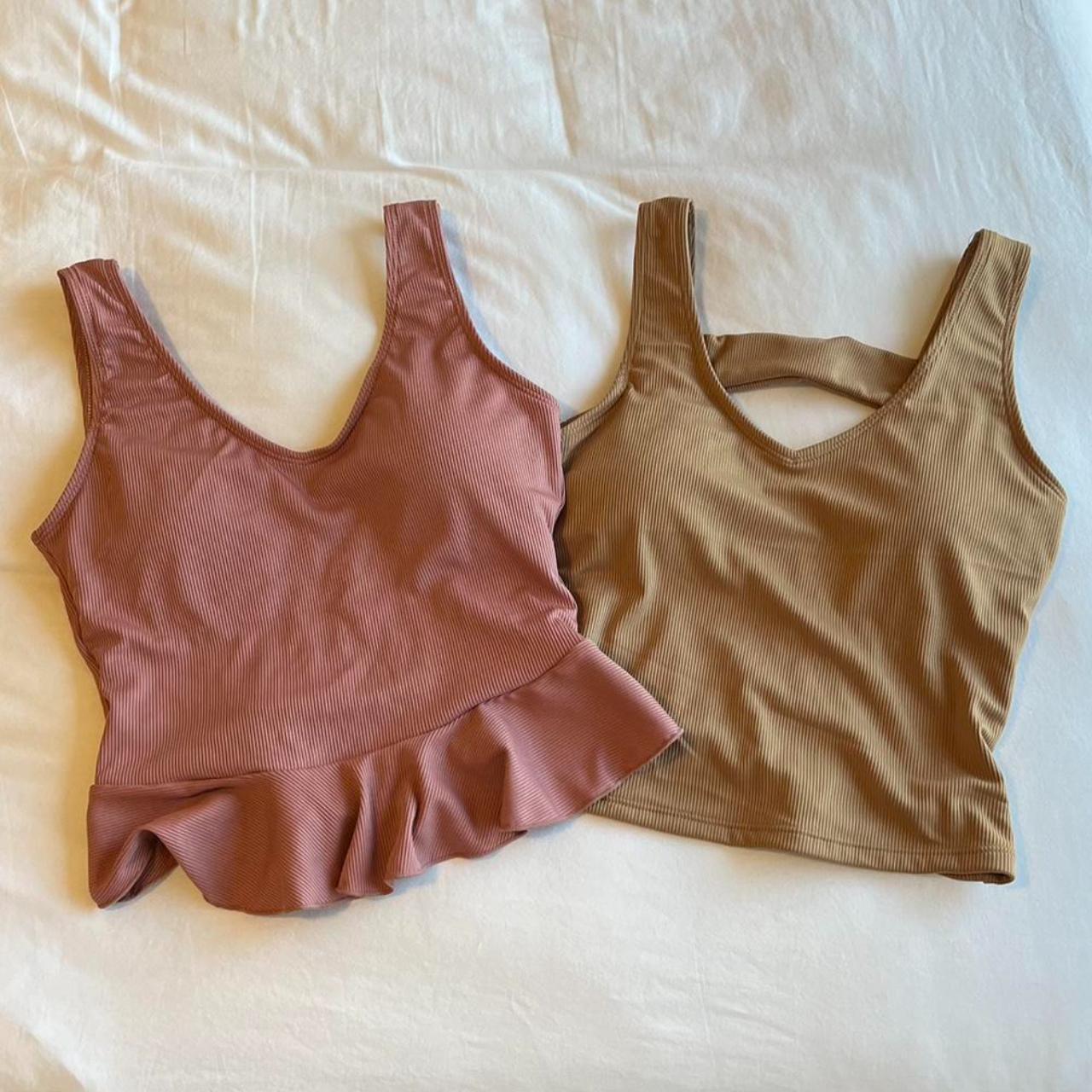 Janela Bay swimsuit tops bundle ribbed... - Depop